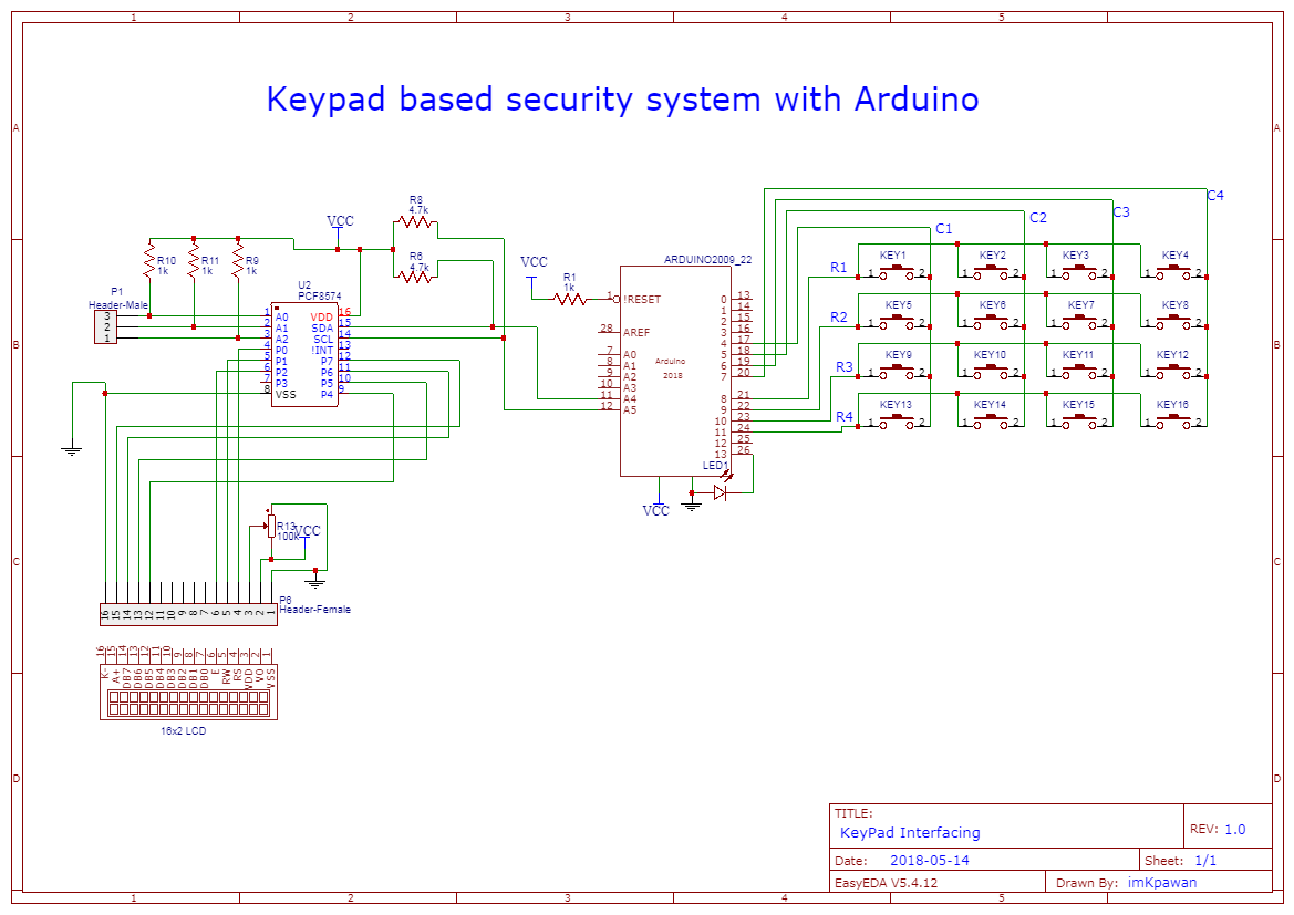 How To Interface Membrane Matrix Keypad Using Arduino Uno With Example Project Projects4u